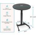 Stand Steady Height Adjustable Round Table & Multifunctional Mobile ...