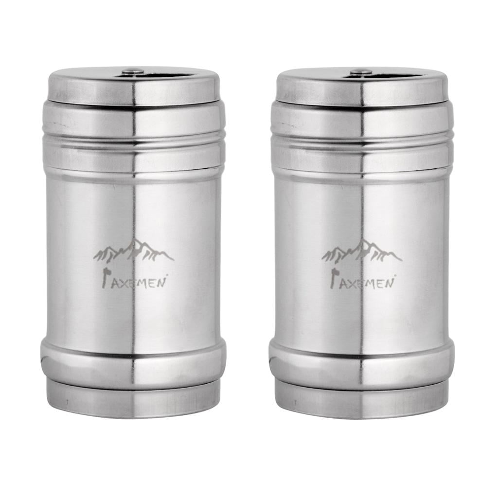 sharprepublic Salt Pepper Shaker Jar Stainless Condiment Dispenser ...