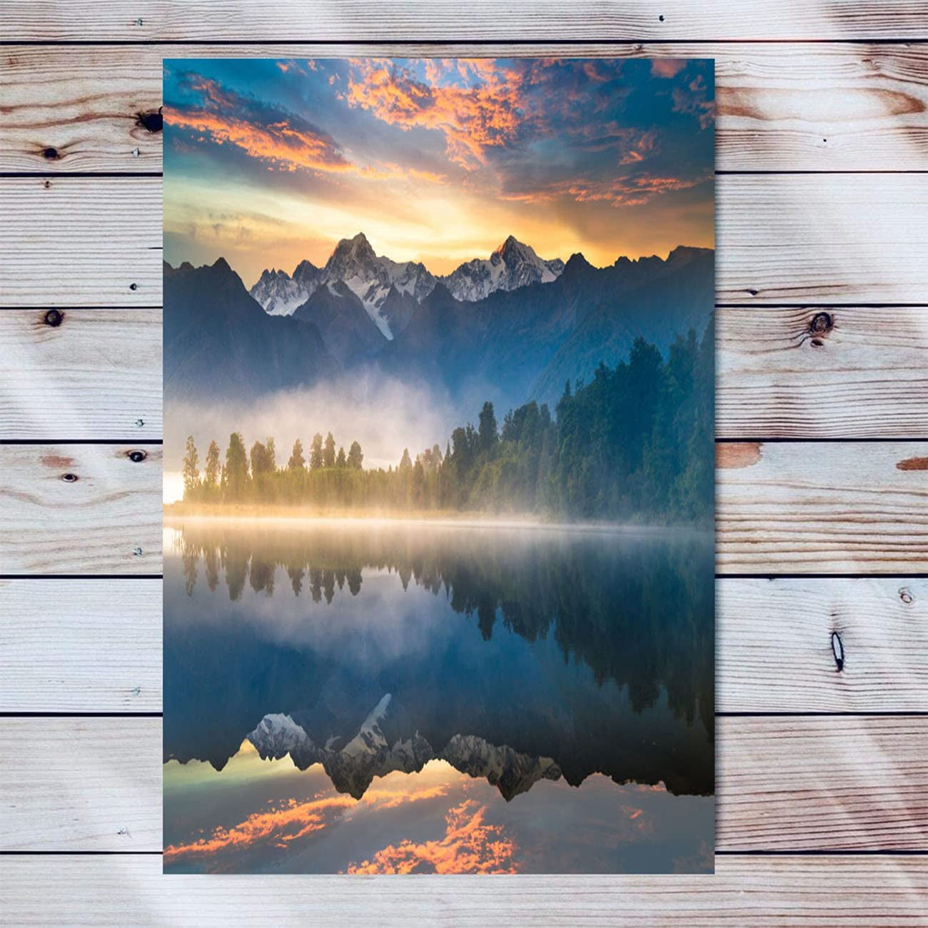 Scenery Landscape Fox Mountain Canvas Wall Art Artwork Wooden Frame ...
