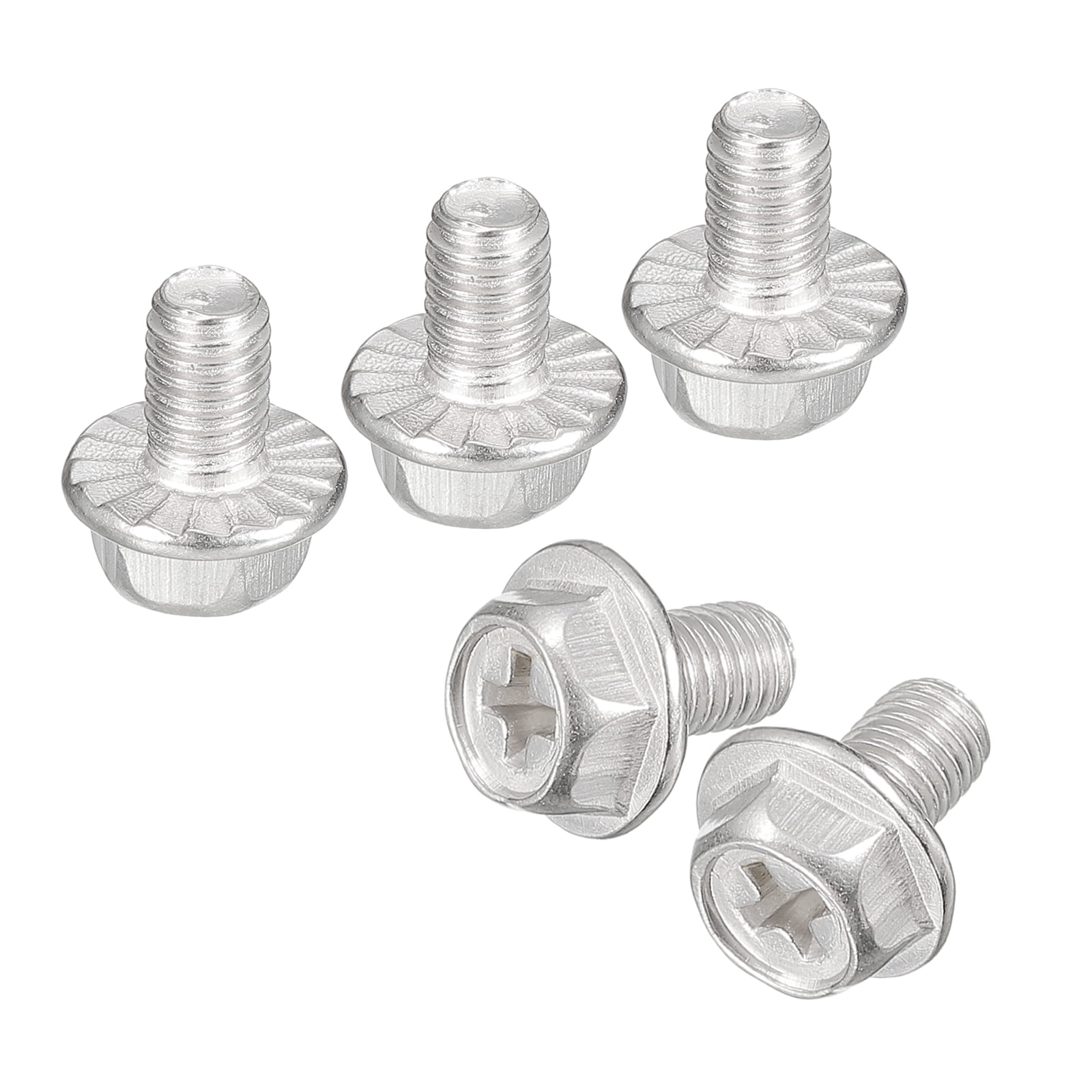 Click here for Uxcell M5x8mm Phillips Hex Head Flange Bolts  10 P... prices