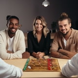 Horse Racing Board Game Thickened Wood Finish Line Horse Race Game with ...