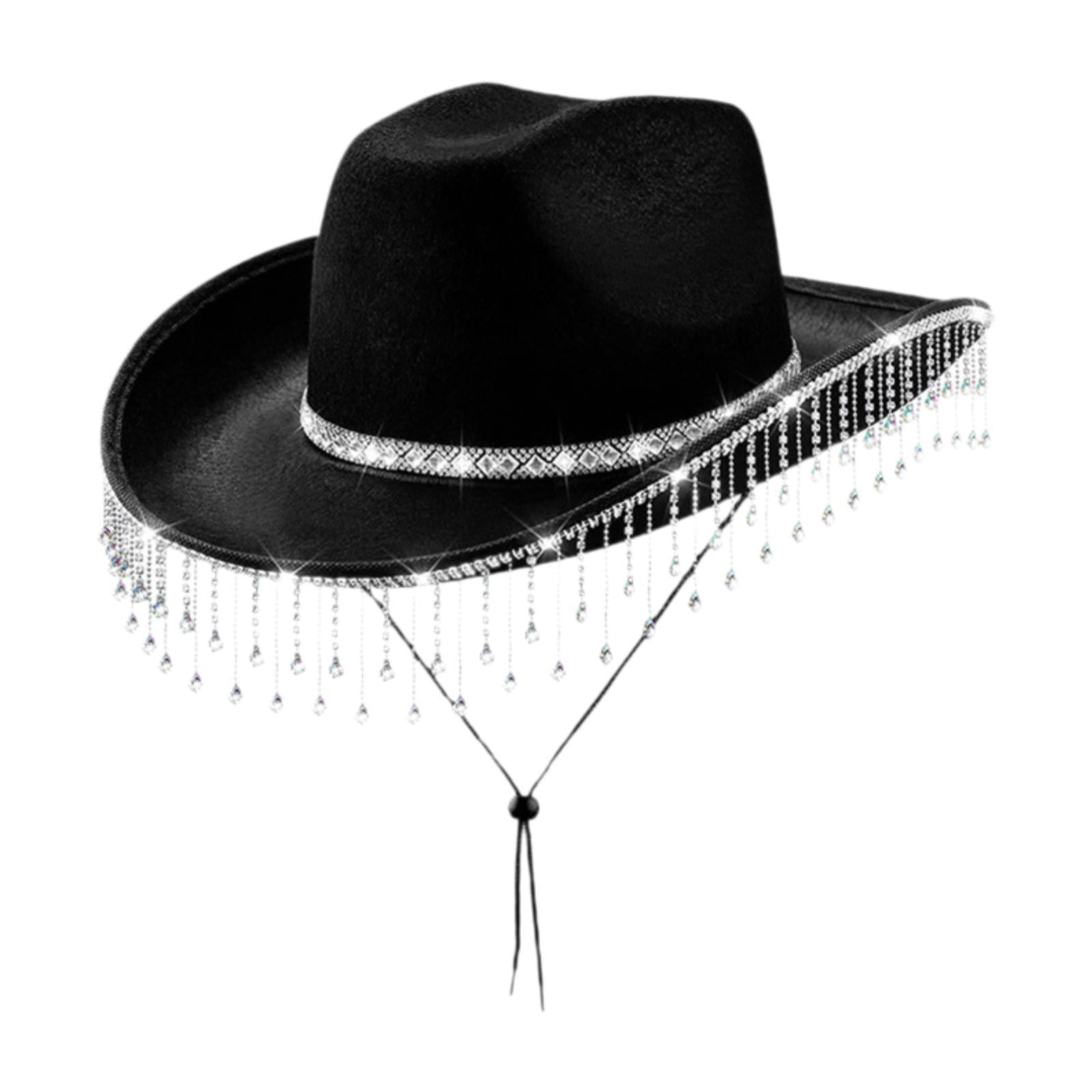 Sombrero de vaquero para mujer, moderno, con correa para la barbilla y ...