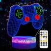 Video Game Controller Night Light Up Desk Table Lamp LED Personalized ...