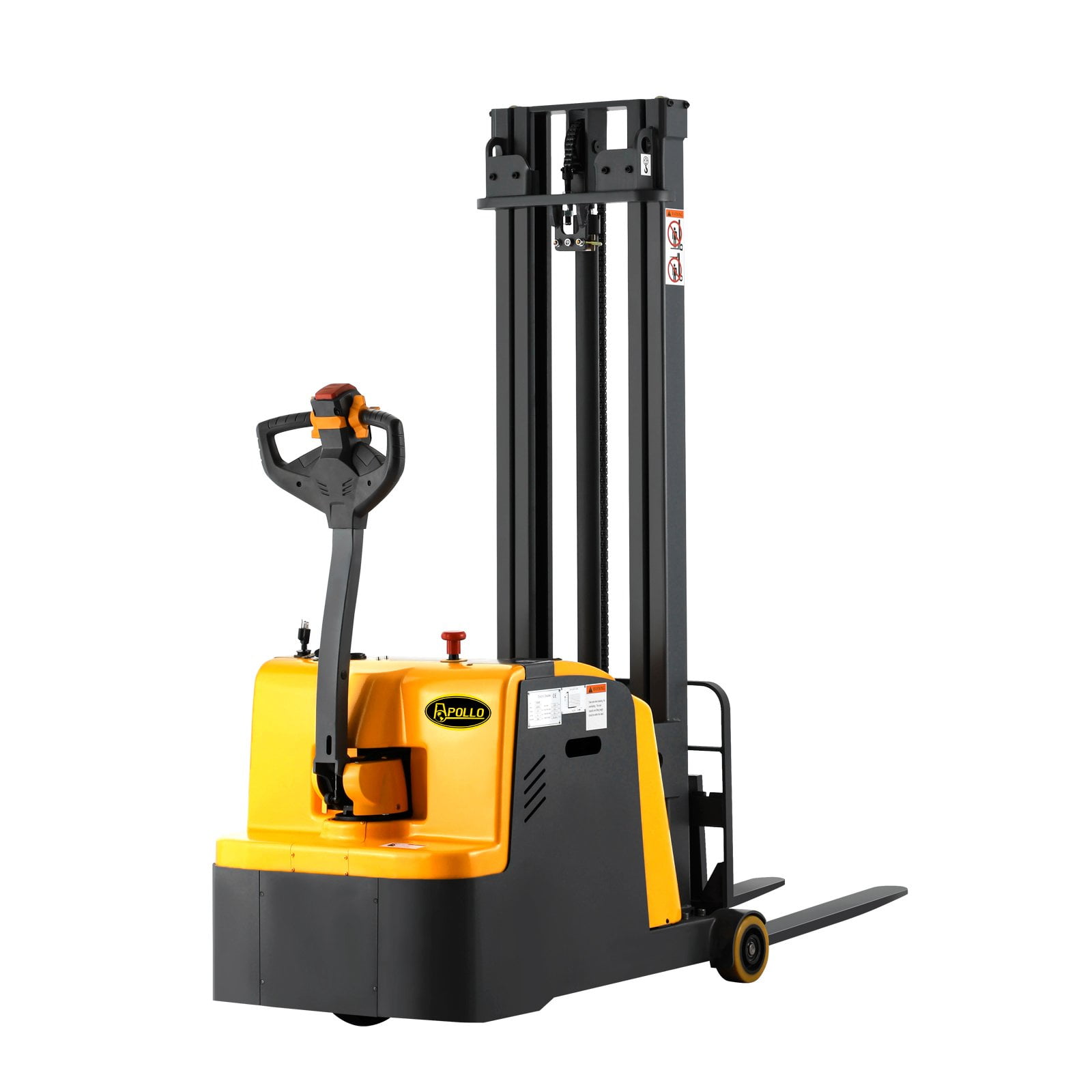 APOLLOLIFT 118" High Heavy Duty Counterbalanced Electric Stacker 1100lb ...