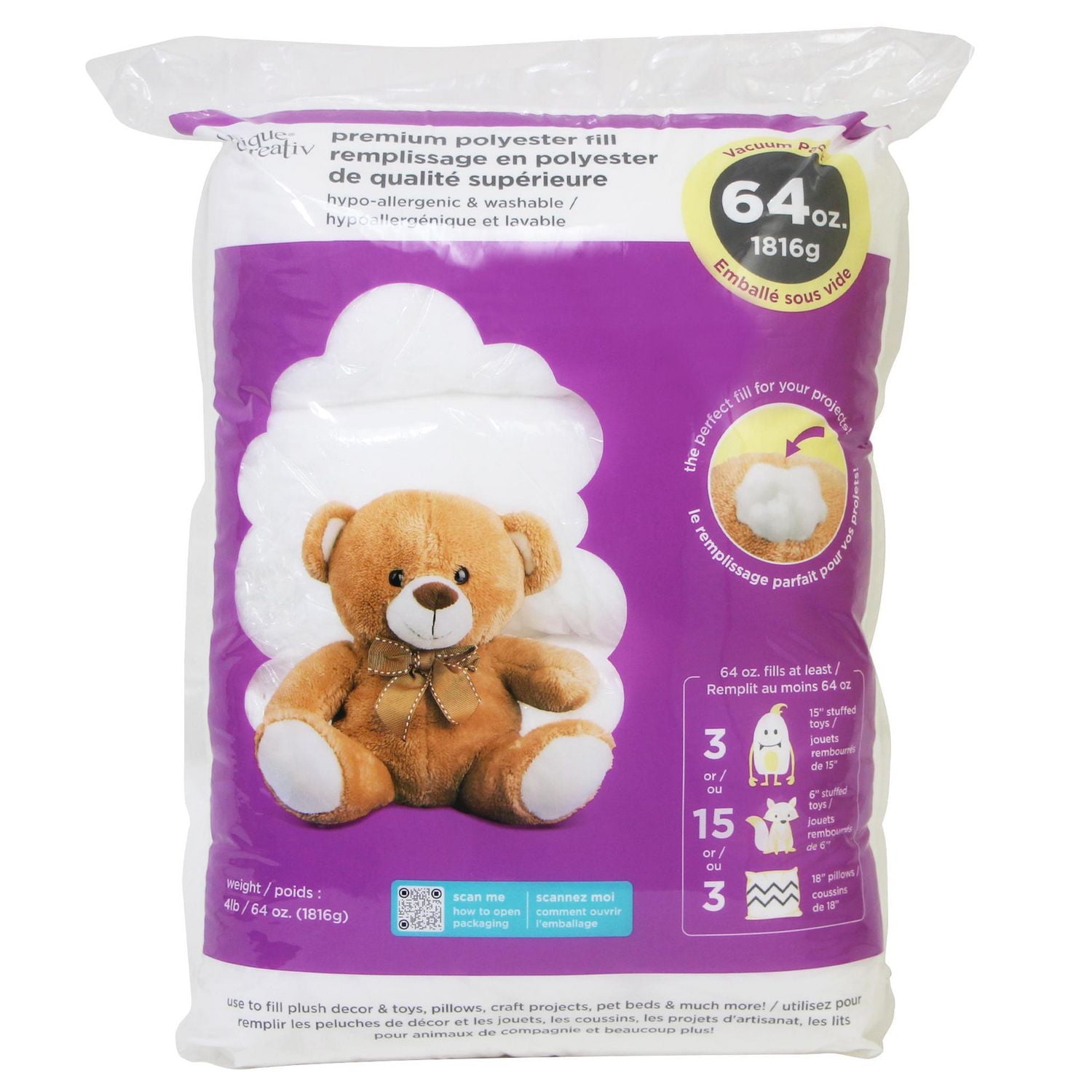 Click here for Unique Creativ Premium Polyester Fill  64oz (1816g... prices