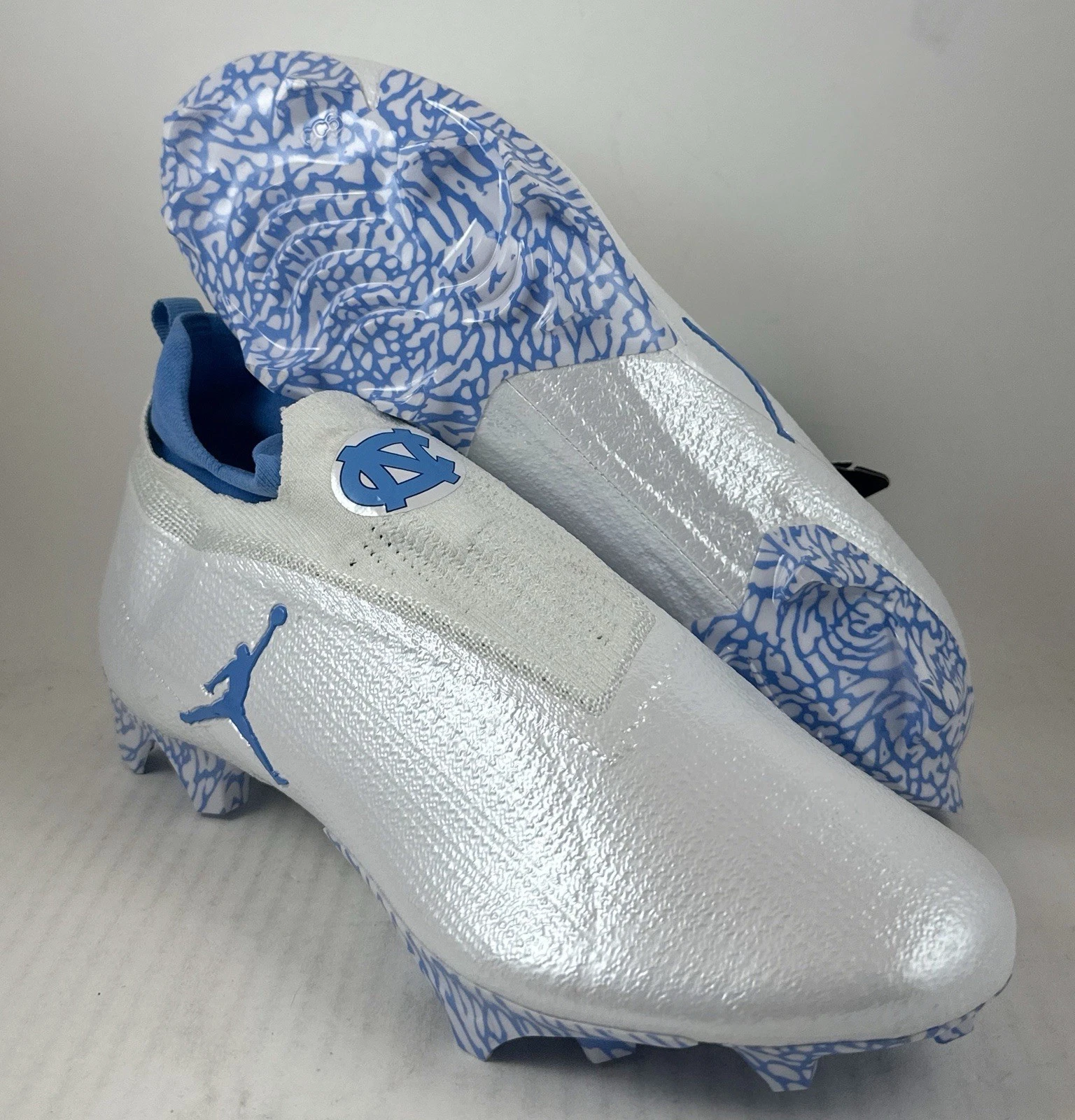 Jo r-dan Vapor Edge Elite 360 UNC Football Cleats DB0438-105 Men’s Size ...