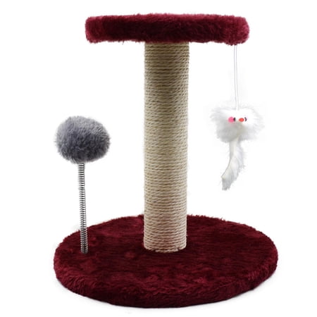 Gprince Cat Scratching Post Sisal Rope Cat Claw Stand Soft Smooth Plush ...