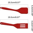2 Pcs Mini Silicone Spatula, Nonstick Silicone Shovel Slotted Spatula ...