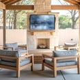 Abstract Art Outdoor TV Cover 70 to 75 inch Retro Gradient Blue ...