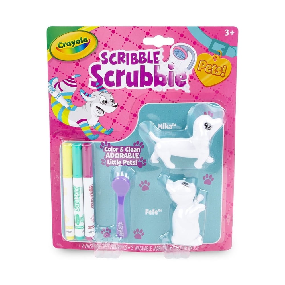 Crayola Scribble Scrubbie Pets - Dog/Cat [Mika and Fefe] - Walmart.com ...