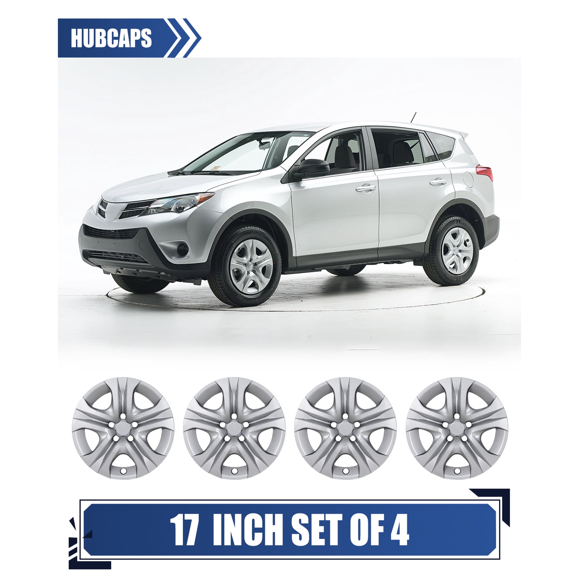Click here for Unbranded 4pcs 17 Inch Steel Hubcaps For Toyota Ra... prices