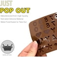 Silicone Letter and Number Chocolate Molds, 2 Pack Alphabets & Numbers ...