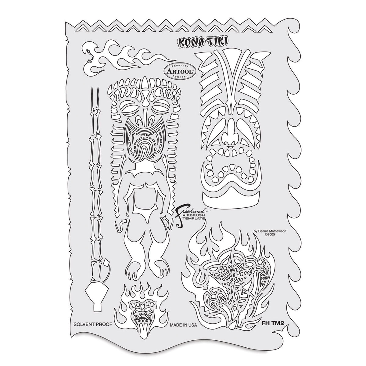 Printable Tiki Mask Template