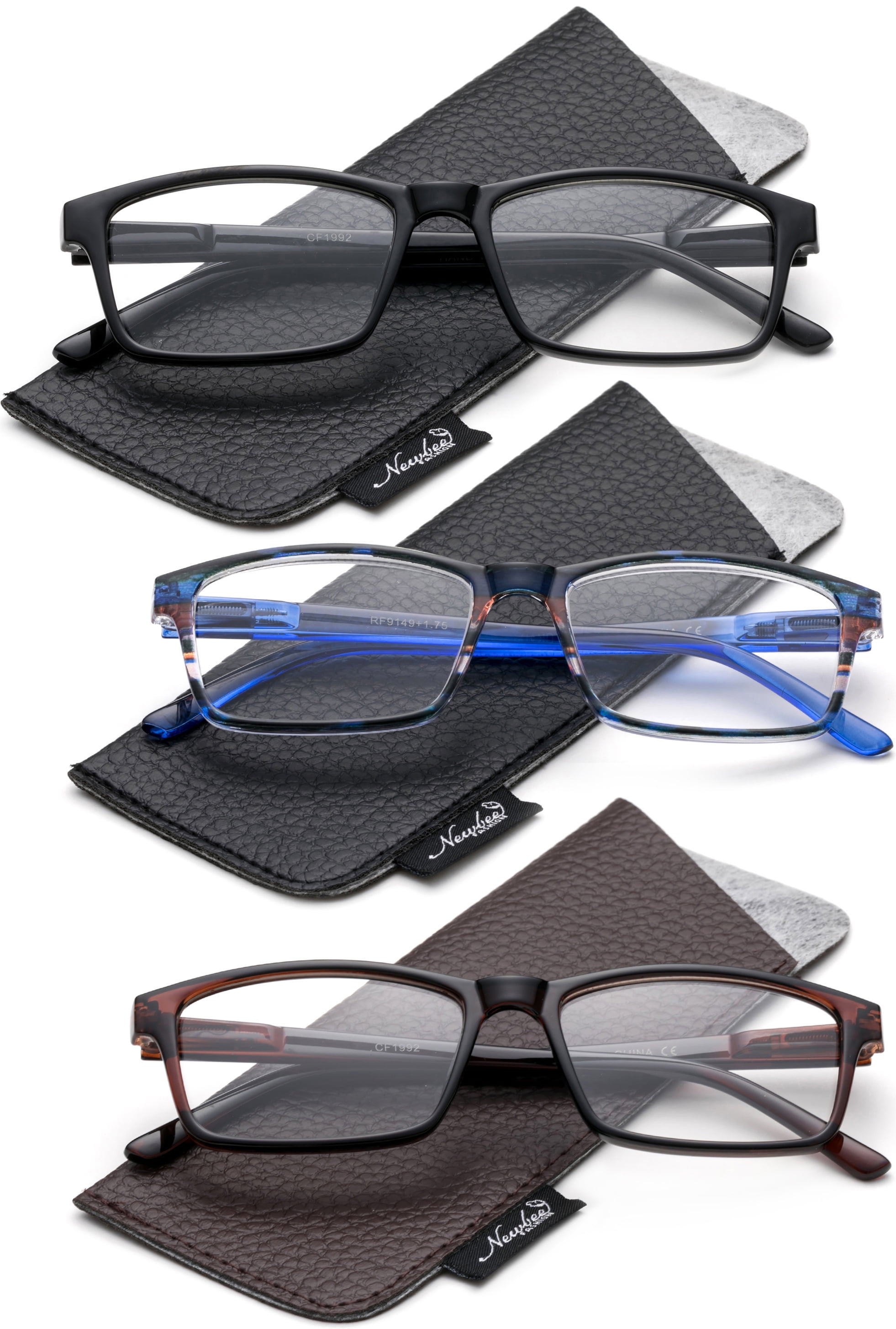 Newbee Fashion Clear Lens Glasses Medium Size Slim Modern Design ...