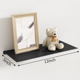 FU NENG 12" Small Floating Shelves for Wall, Metal Wall Mounted Shelf ...