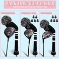 Golf Club Head Covers Knit for Woods Driver Fairway Hybrid Headcovers ...