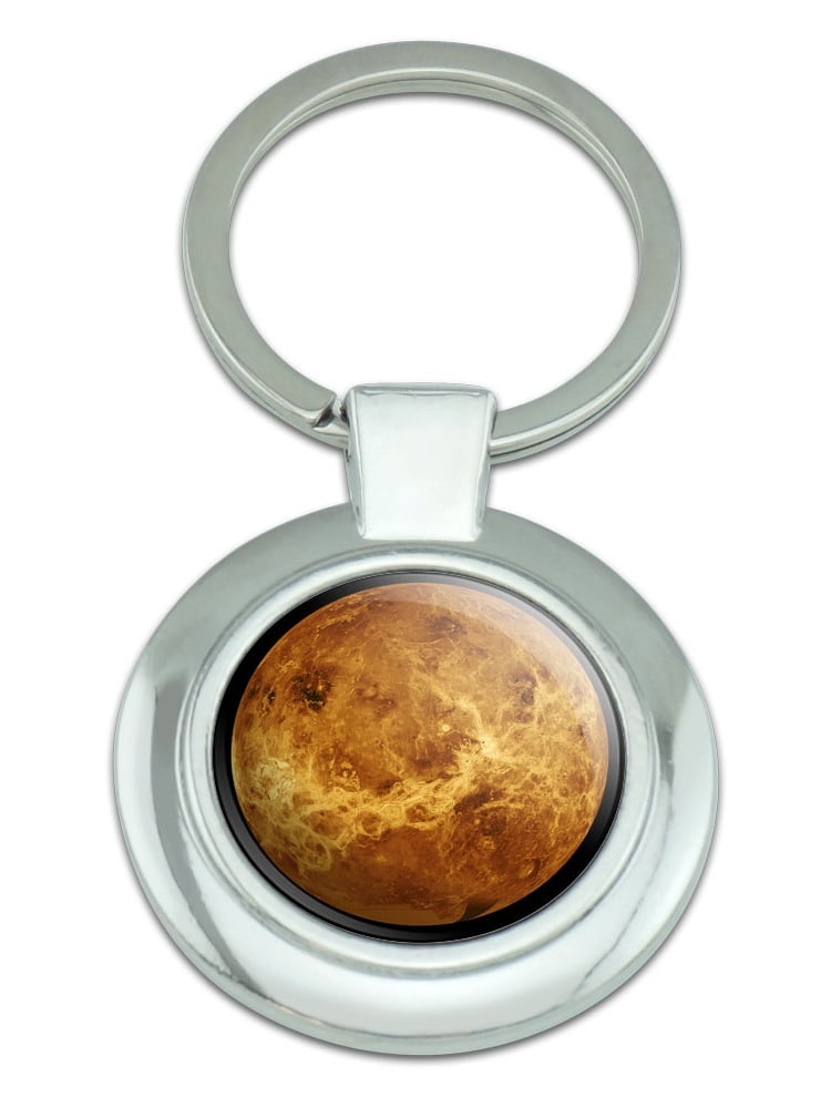 Venus Classy Round Chrome Plated Metal Keychain - Walmart.com