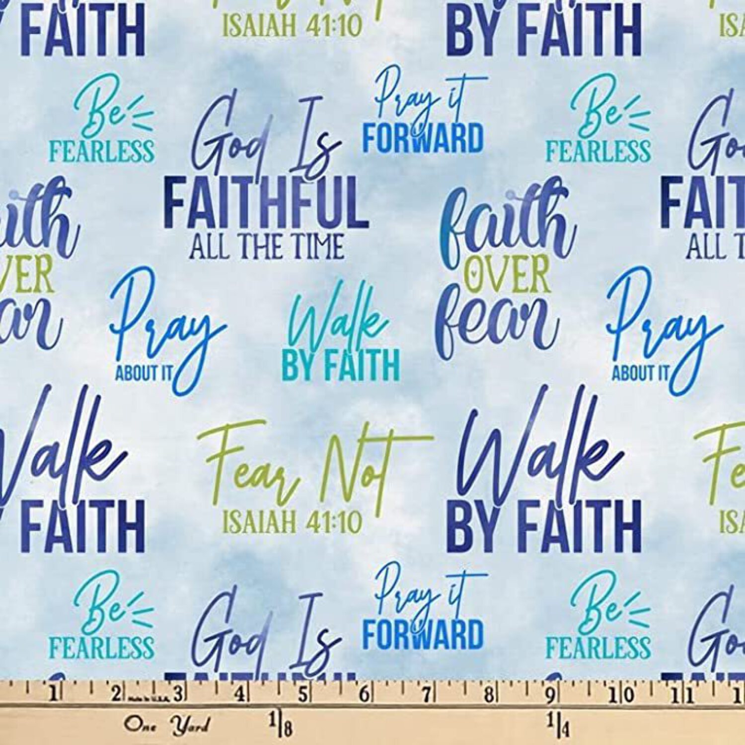 Prayers of Faith Digital Cotton Fabric - Walmart.com