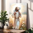 Affixzi Wall Art Print, Inspirational Shepherd Carrying Lamb Poster ...