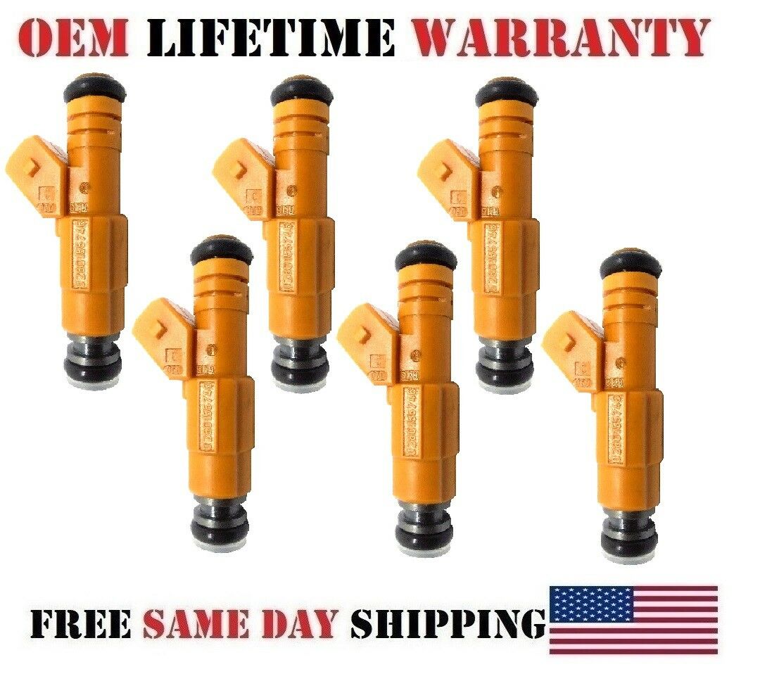6x OEM #0280155746 Fuel Injectors for 1997-1998 Volvo S90 2.9L I6 ...