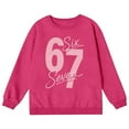 Girl's 67 Meme Hoodie Loose Preppy Lightweight 6 7 Meme Pullover St ...