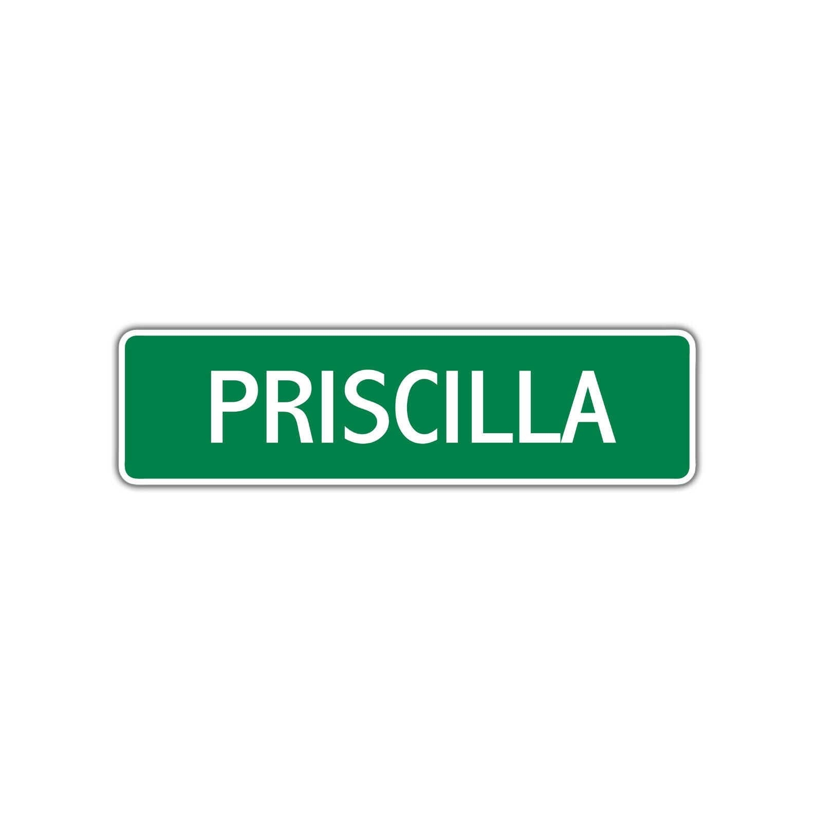 Priscilla Girls Children Name Letter Printed Label Indoor Outdoor ...