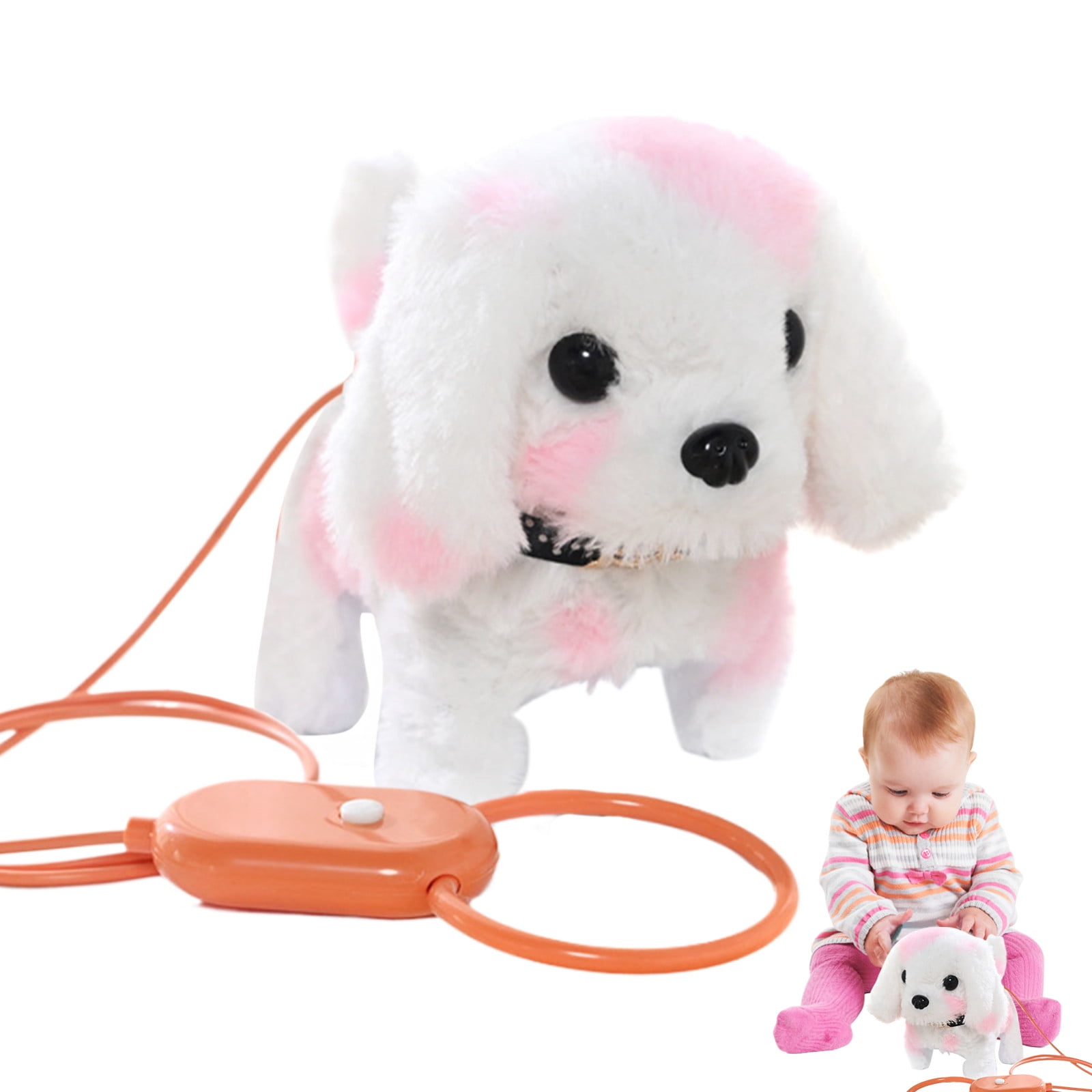 Electronic Toy Dog Running And Barking Interactive Soft Toy Dog Toy ...
