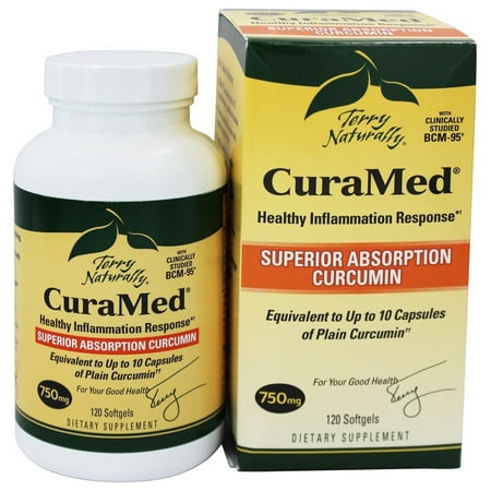 EuroPharma - Terry Naturally CuraMed with BCM-95 750 mg. - 120 Softgels ...