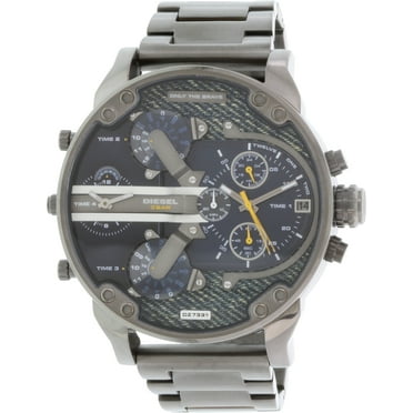 Diesel Men's Mr. Daddy DZ7394 Black Leather Japanese Quartz Fashion ...