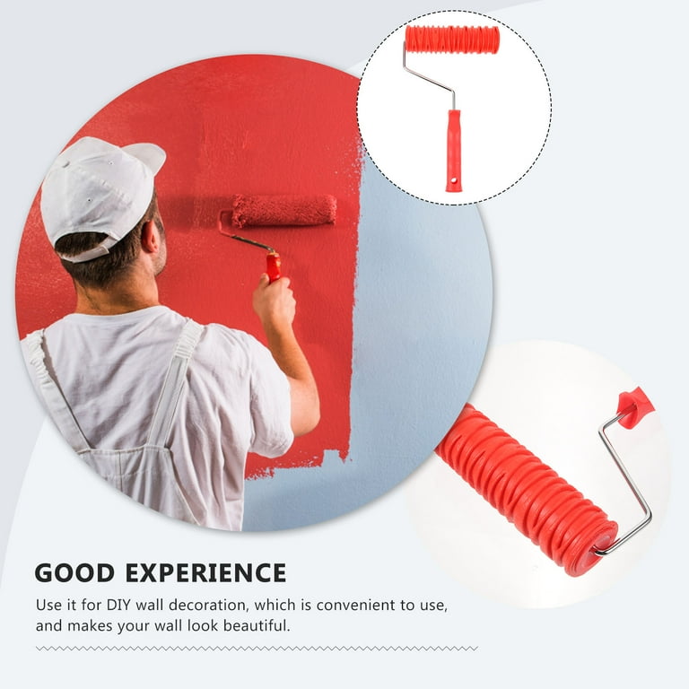 Textured Rubber Roller Drywall Texture Roller Patterned Paint Roller Wall Decor Paint Roller