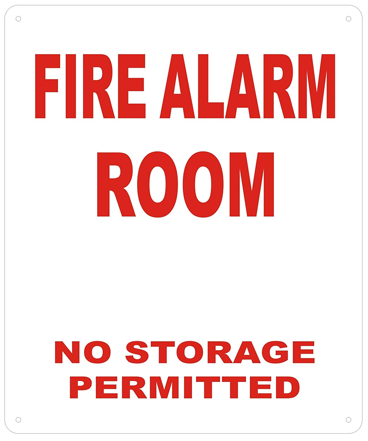 FIRE ALARM ROOM SIGN (Reflective !!! ALUMINUM 12X10) - Walmart.com