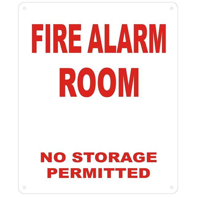 FIRE ALARM ROOM SIGN (Reflective !!! ALUMINUM 12X10) - Walmart.com