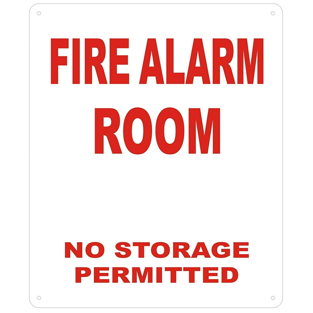 FIRE ALARM ROOM SIGN (Reflective !!! ALUMINUM 12X10) - Walmart.com ...