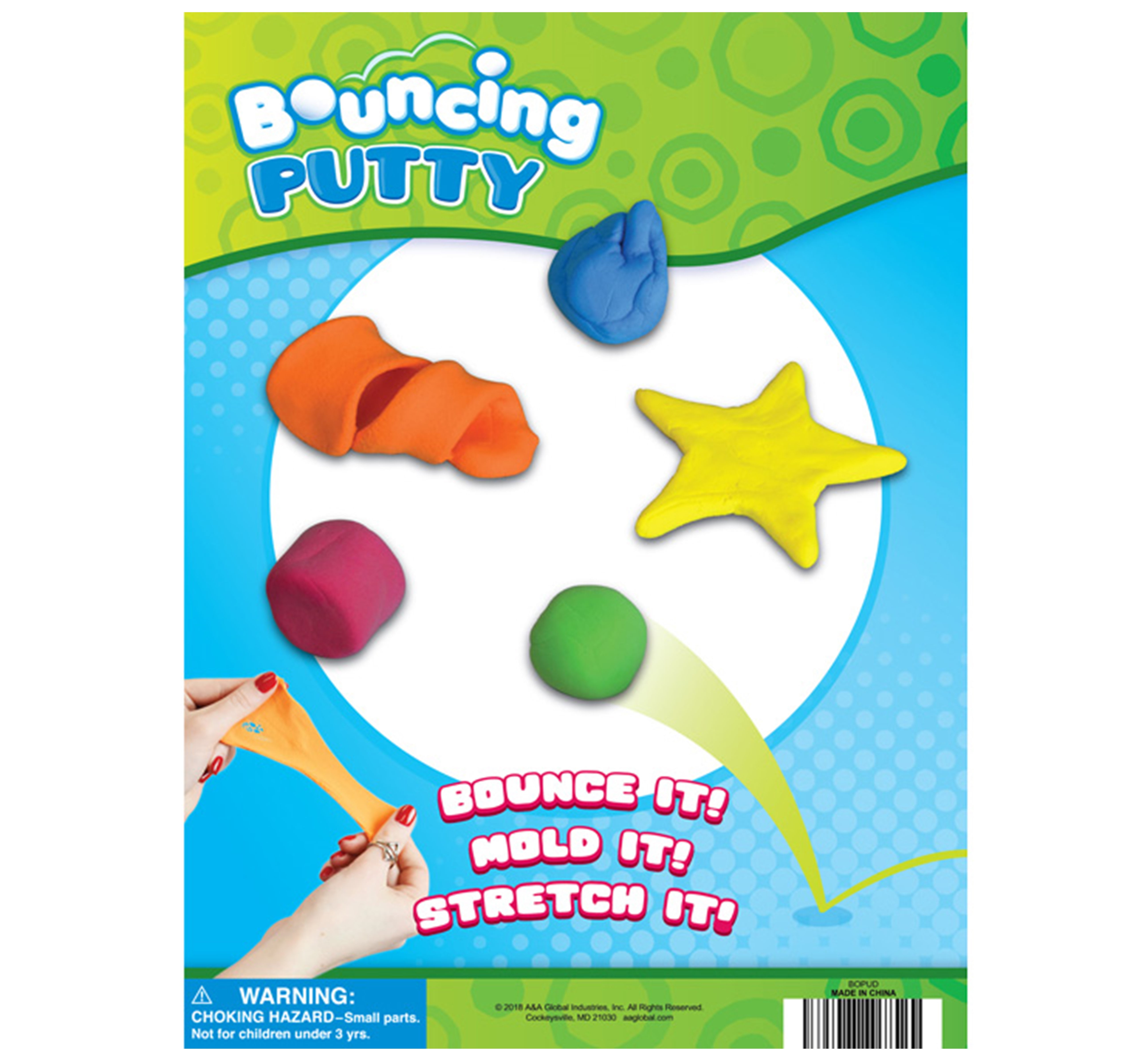 24 Individual Pkgs Of Bouncy Molding Putty For Kids, Teen