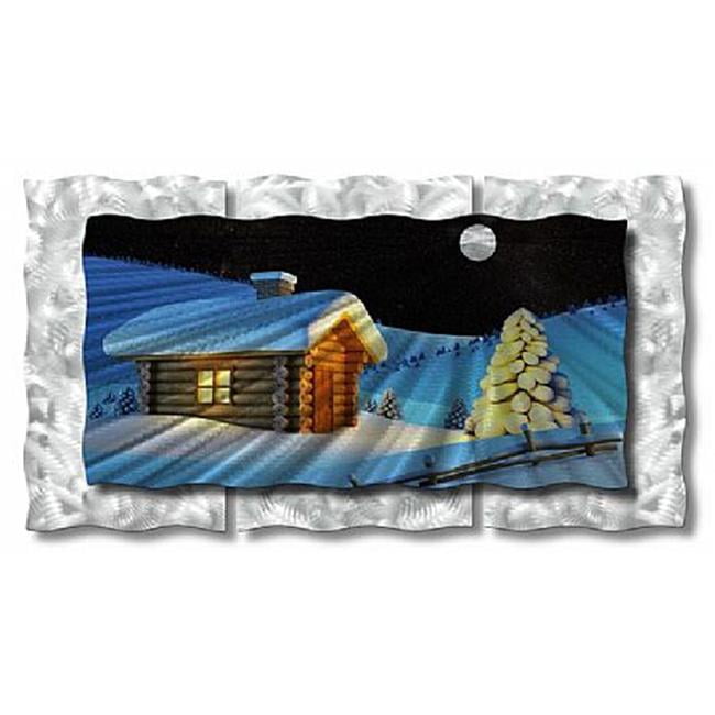All My Walls NOR00028 Cozy Cabin Metal Wall Art - Walmart.com