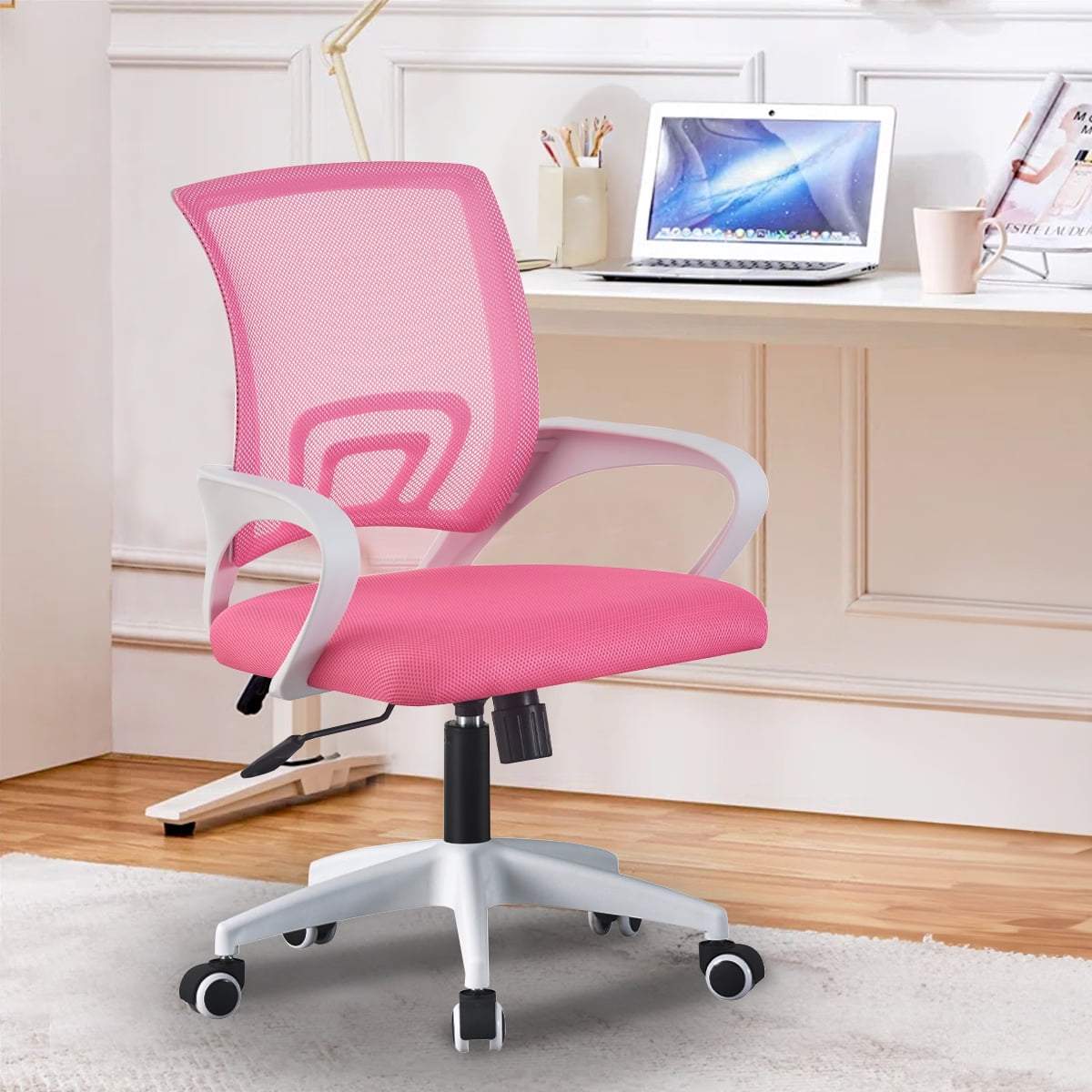 MOBI Silla de Oficina Modelo Freya, Color Blanco con Rosa | Bodega ...