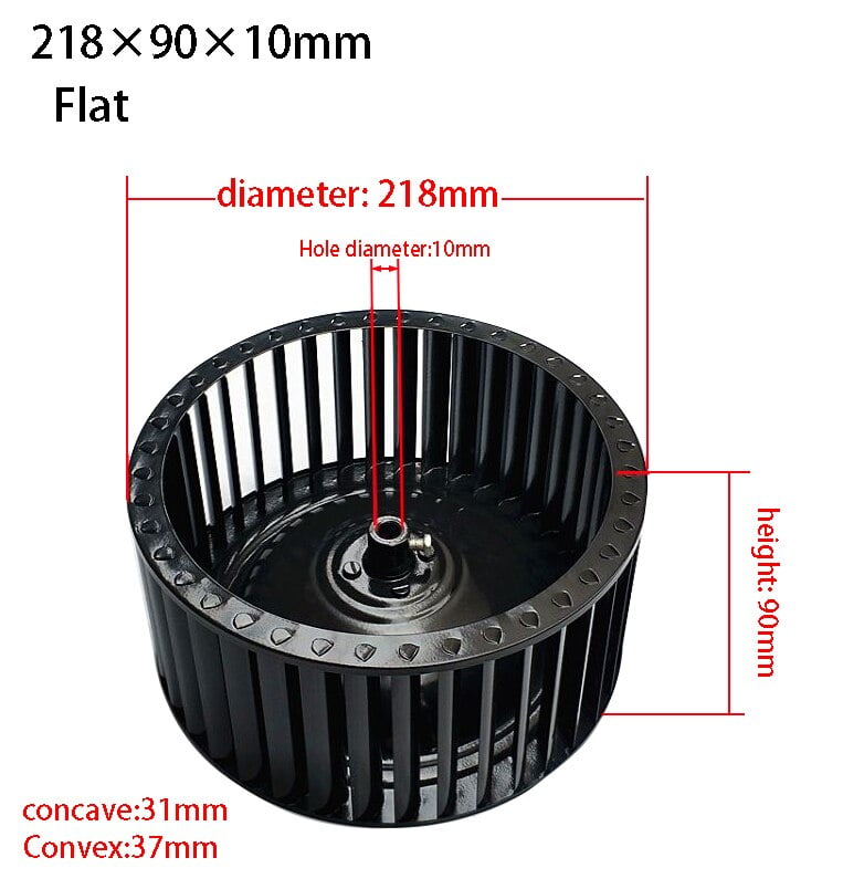 High pressure centrifugal wind wheel plastic wind wheel for Multi ...