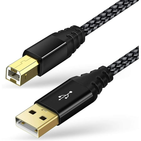 USB Printer Cable 10FT/3M USB 2.0 Type A Male to B Male Computer ...