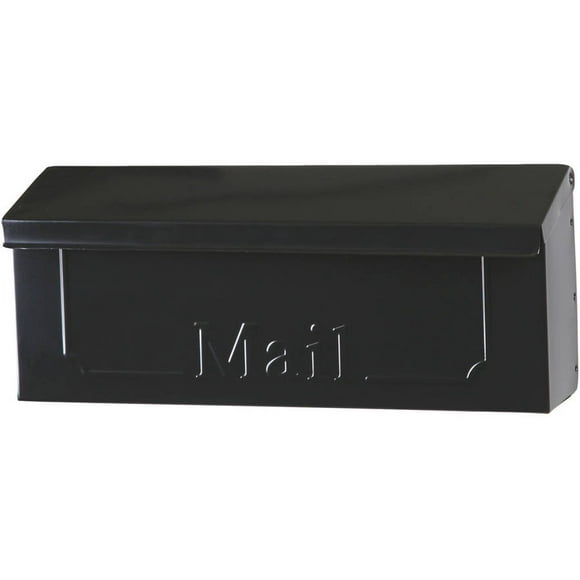 Modern Black Mailbox