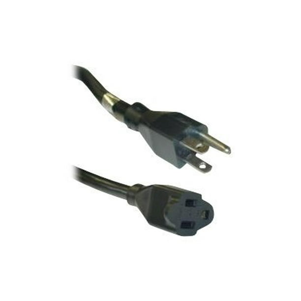CableWholesale.com - Power extension cable - NEMA 5-15 (F) to NEMA 5-15 ...