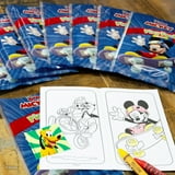 Disney Mickey Mouse 8 Count Mini Play Pack with Small Coloring Book and ...