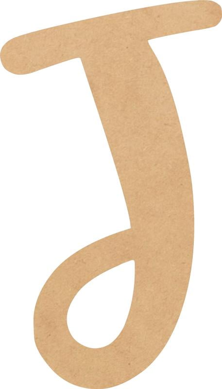 Cheap Wood MDF Letter 10'' Tall Jacklin Letters DIY J, Paintable Craft ...