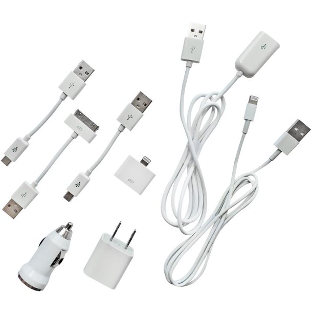 Tech Charger Pro All-in-1 USB Charger Kit - 8 Pieces - Walmart.ca