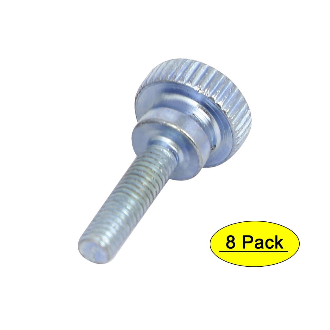 M4x16mm Flat Knurled Head Fully Threaded Thumb Screws Bolts Fastener ...