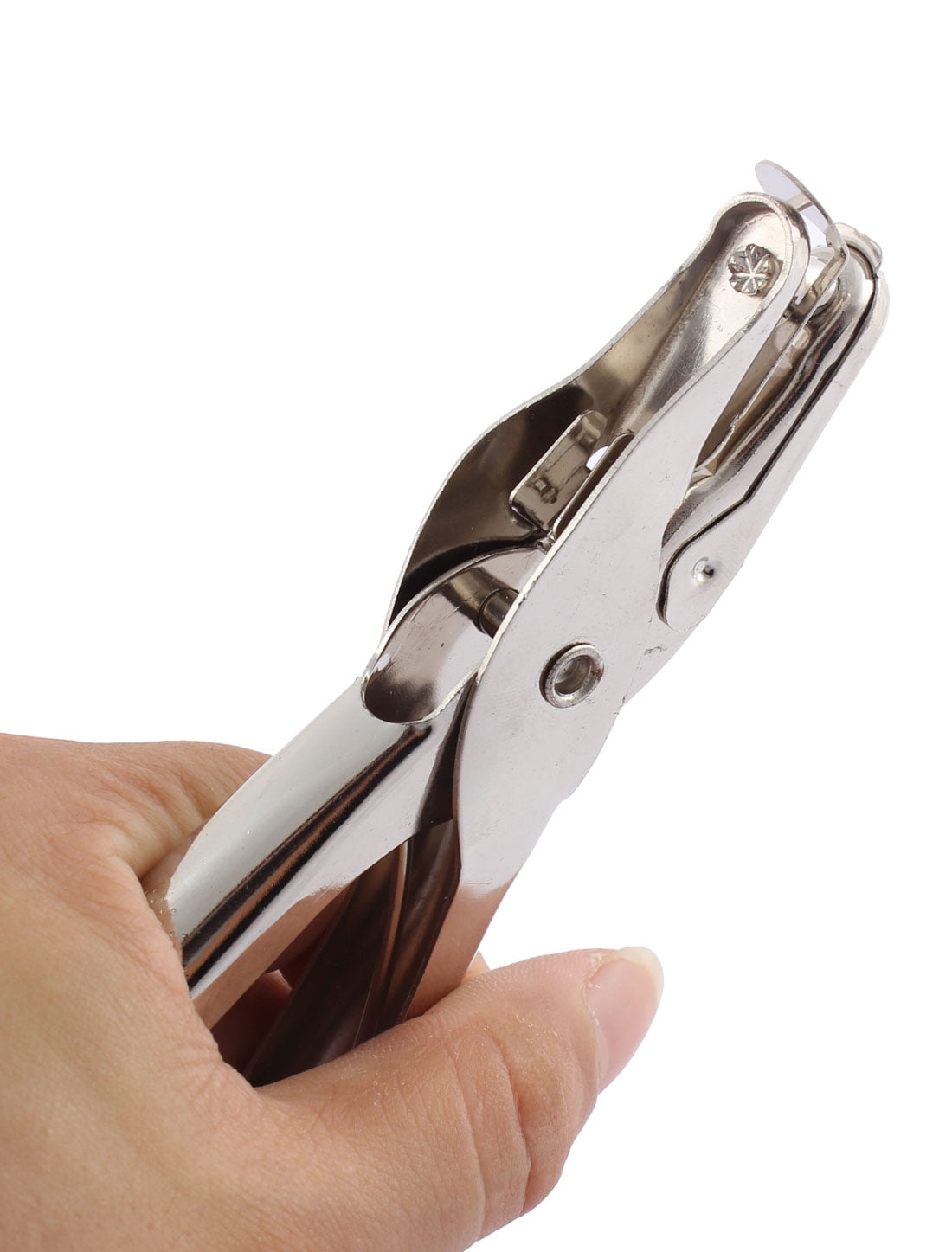 Metal 6mm Diameter Single Round Hole Punch Hand Plier Tool Silver Tone ...