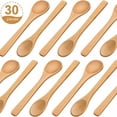 30 Pieces Small Wooden Spoons, 5.12'' L Mini Soup Spoons Wooden Honey ...