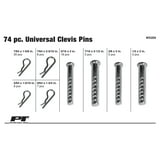 Performance Tool W5359 74pc Universal Clevis Pin Assortment - Walmart.com
