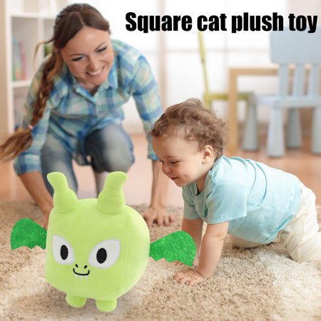Peggybuy Square Cat Plush Toy for Kid Animal Stuffed Doll Children ...
