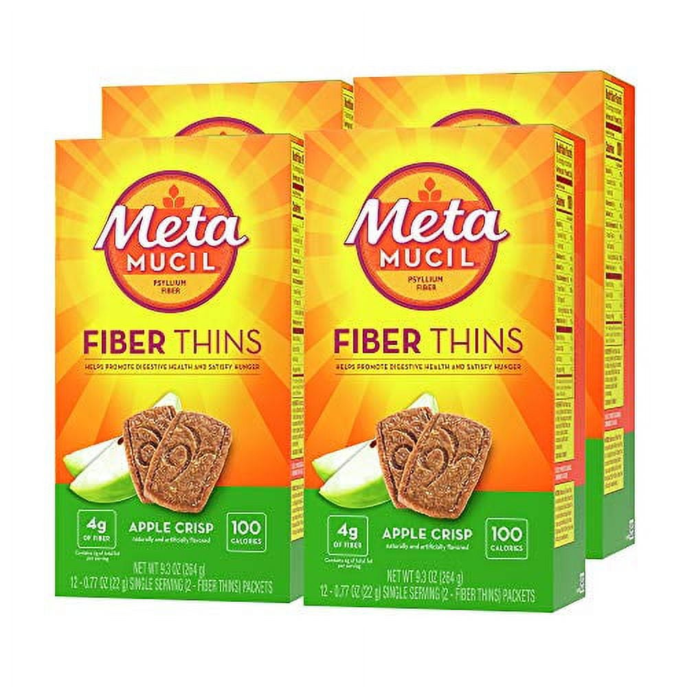 Metamucil, Fiber Thins, suplemento diario de fibra de cáscara de ...