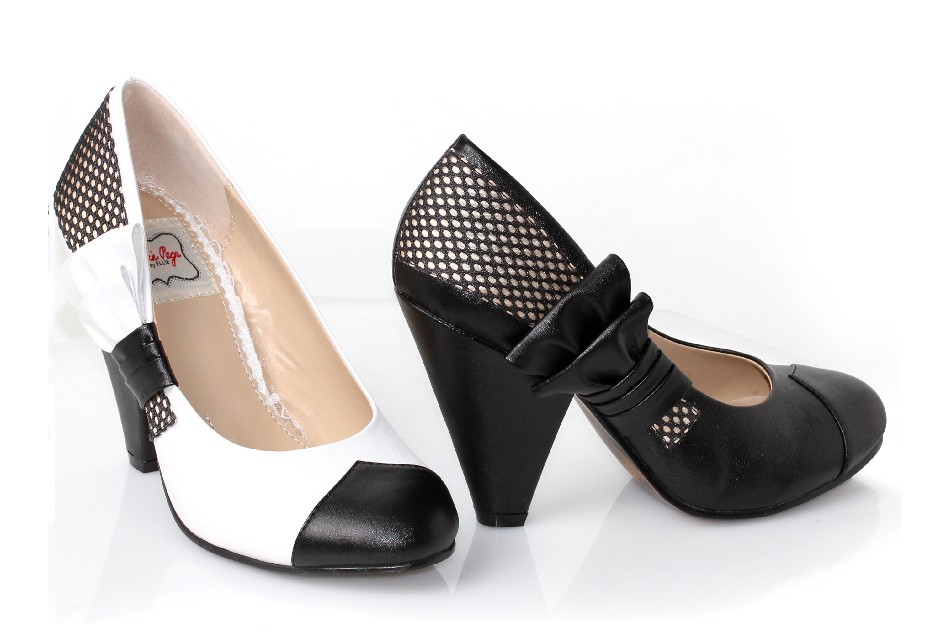 Ellie Shoes E-BP403-Ella 4 Closed Toe Heel White / 8 - Walmart.com